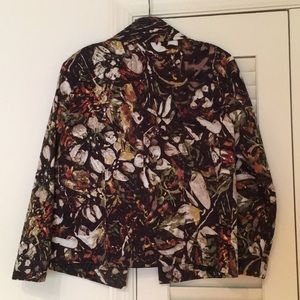 Chico's | Jackets & Coats | Beautiful Fall Foliage Color Print Cotton ...